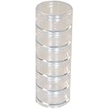 Amazon.com: Paylak CTNB110 Storage Box with 6 Stackable Clear Round Containers for Crafts and ...