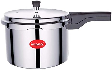Impex ECO 5 Litre Induction Base Aluminium Pressure Cooker with Outer ...