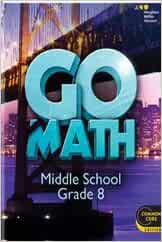 Go Math! Middle School Grade 8: HOLT MCDOUGAL: 9780544065512: Amazon.com: Books