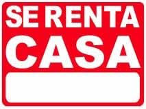 Amazon.com: SE RENTA CASA 18x24 Heavy Duty Plastic Sign : Home & Kitchen