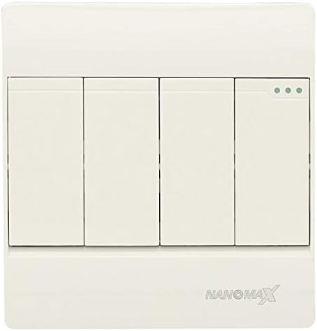 Nano Max Quadruple Electrical Switch, 7x7 CM - White price in Saudi ...