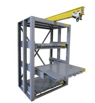 Rack Engineering, Heavy Duty Slide Out Rack With Monorail, Sor-Monorail ...