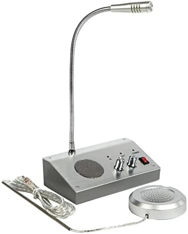 KOQICALL 2 Way Intercom Speaker Counter Talk Anti Interference Dual Way Communication Microphone ...