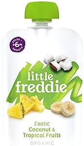 سعر Little Freddie Organic Exotic Coconut & Tropical Fruits Puree, 100g ...