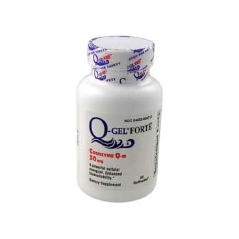 Amazon.com: Q-Gel® Forte (30mg Hydrosoluble™ CoQ10 / 60 soft gels ...