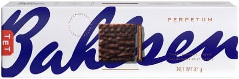 Bahlsen Perpetum Dark Wafer Biscuits - Thin Wafers Covered with Dark ...