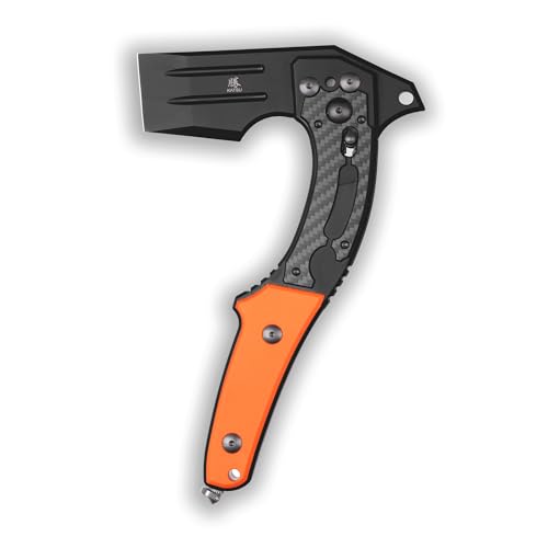 KATSU Camping Folding Hatchet, Pocket Folding Japanese Tactical Axe ...