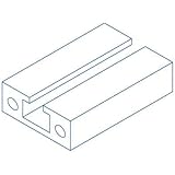 Alu-U-Profil Länge 2 m, für alle ebenen Platten 2 bis 6 und 10 mm ...