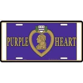 Amazon.com: Purple Heart License Plate: Automotive