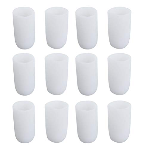 Healifty 6 Pairs Gel Toe Finger Cots Silicone Finger Cushion Finger ...