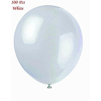 Amazon.com: 12" Latex White Balloons, 72ct: Kitchen & Dining