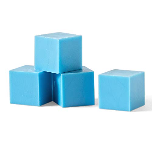 hand2mind Blue Plastic Base Ten Unit Blocks, Place Value Blocks ...