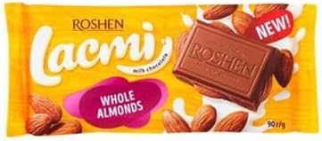 سعر Roshen Chocolate LACMI", milk chocolate with whole almonds90 g فى ...