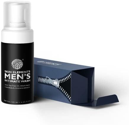 Skin Elements Men's Intimate Wash With Tea Tree Oil Ph Balanced Foaming ...