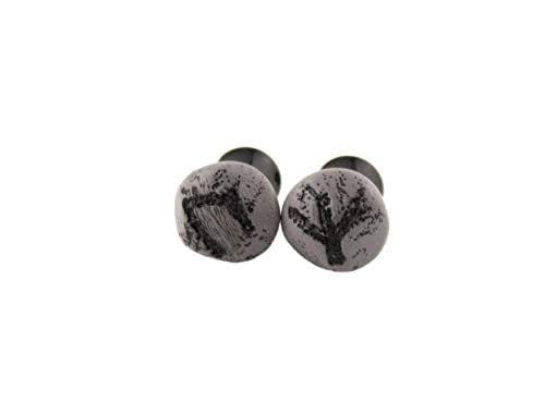 Amazon.com: Norse rune ear plugs men woman unisex gauge earrings ...