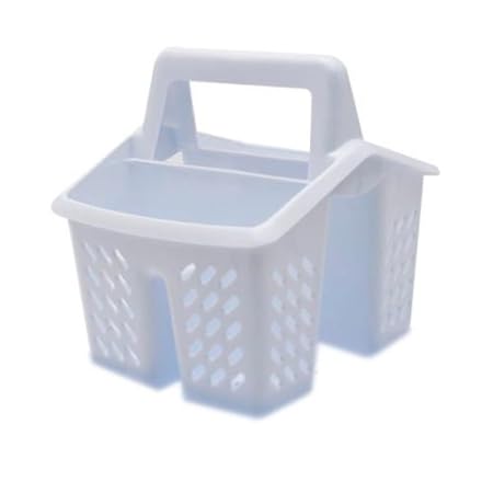 Plastic Cutlery Utensil Holder Basket with Handle / Sink Drainer ...