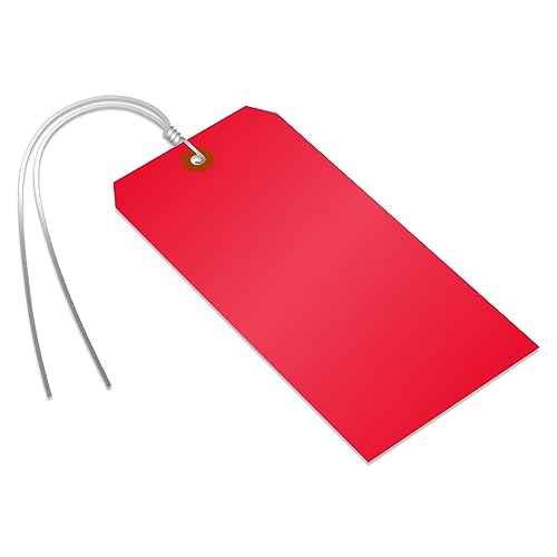 Mua SmartSign (Pack of 1000) Red Plastic Tags with Wires, 6.25 x 3.125 ...
