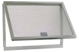 CRL Clear Anodized Aluminum Screen Wicket with Fiberglass Screen Wire ...