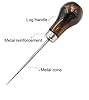 VIUJUH Awl,Gourd Shape Awl Tailors Awl Wood Handle Scratch Awl Sewing ...