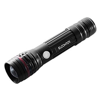 Rechargeable Led FlashLight With 12 Volt Car Cigarette Lighter (BLACK ...