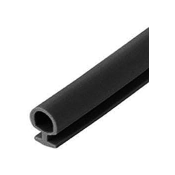 Bulb Type Weatherstripping for Door and Windows, Gray, 1/4" Dia, 3/16 ...