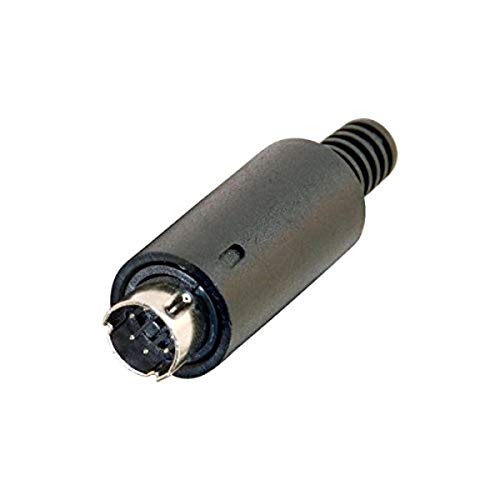 Legrand - C2G 6-Pin Mini Din Plug, Mini Din Male Connector, Black ...