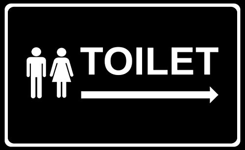 Buy 999Store restroom signage office supplies sunboard male female ...