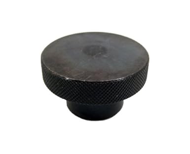JW Winco Steel Tapped Knob, Knurled, Threaded Hole, 10-24 Thread Size x 3/8" Thread Depth, 3/4 ...