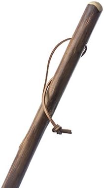 Linden Leisure Scorched Chestnut Wood Hiking Stave Pole Staff Walking ...