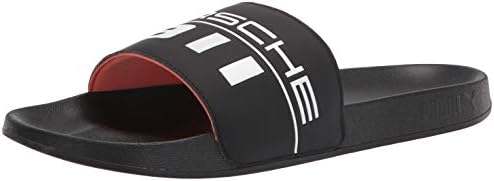 PUMA Men's Porsche Graphic Leadcat FTR Slide Sandal, Black White, 9 ...