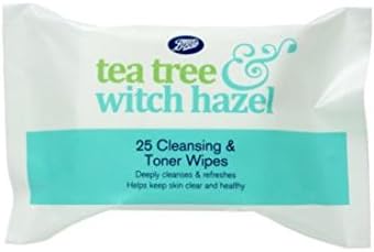 Boots Tea Tree and Witch Hazel Cleansing Wipes 25s: Amazon.co.uk: Beauty