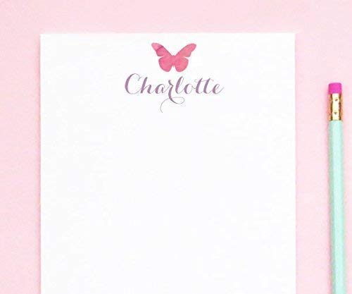 Amazon.com: Personalized Butterfly Notepad, Butterfly notepads ...