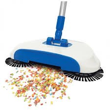 Balai manuel automatique avec brosses rotatives, sans électricité, pour ...