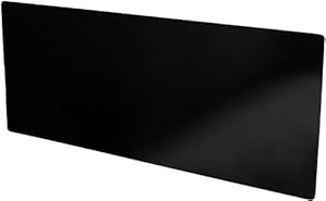 The Vitreo Black Glass Radiator Cover Large (1600 mm): Adam: Amazon.co ...