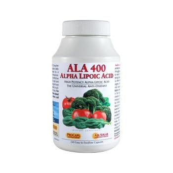 Amazon.com: ALA-400 Alpha Lipoic Acid 120 Capsules: Health & Personal Care