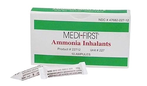 Ammonia Inhalants, First Aid Smelling Salts, 4 Boxes (40), MS-80100 in ...