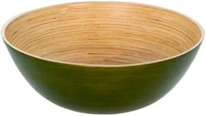 Amazon.com: Simply Bamboo 12" Bamboo Bowl Matte Green : Home & Kitchen