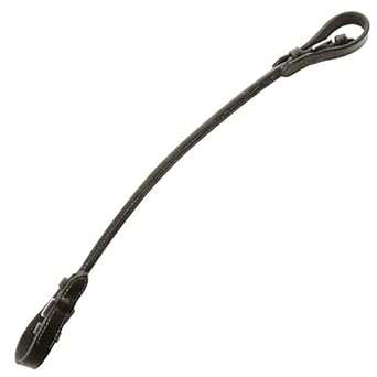 Leather Neck Straps for Horse Riding Full Black: Amazon.co.uk: Sports ...