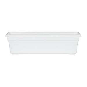Amazon.com : Countryside Flower Box Planter, White, 24-Inch : White ...