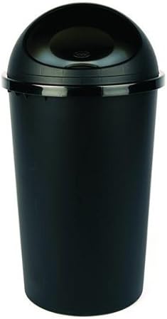 ALL BLACK BULLET BIN DUSTBIN / RUBBISH BIN / FOR KITCHEN / BATHROOM ...