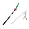 Demon Slayer Kanroji Mitsuri Sword with Scabbard Keychain, Love ...