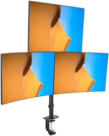 Pholiten Triple Monitor Stand,13 to 27 inch LCD Monitor Desk Mount ...