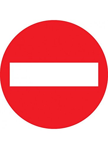 Caledonia Signs 67511N No Entry Sign, Aluminium, 400 mm x 400 mm – BigaMart