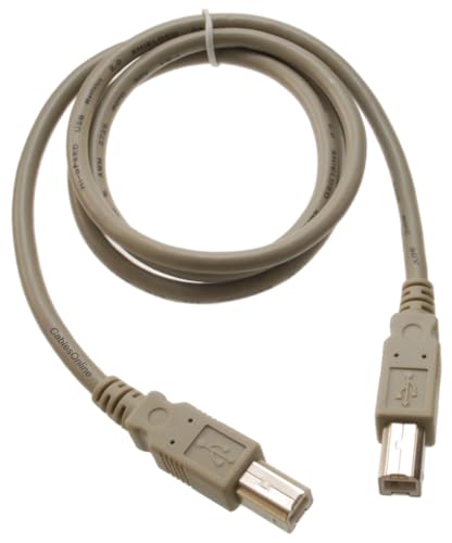 CablesOnline, 3 feet USB 2.0 Type-B Male to Type-B Male Hi-Speed USB ...