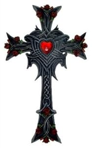 Vampire Cross Wall Plaque Gothic Ornament: Amazon.co.uk: Kitchen & Home