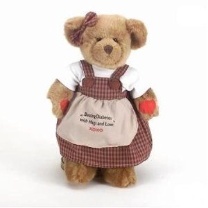 Amazon.com: Ruby The Bear With Diabetes (Large): Toys & Games