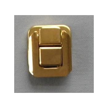 8 Small Box Lid Hidden Hole Latch/Catch Brass Plate W/Screws - Jewelry ...