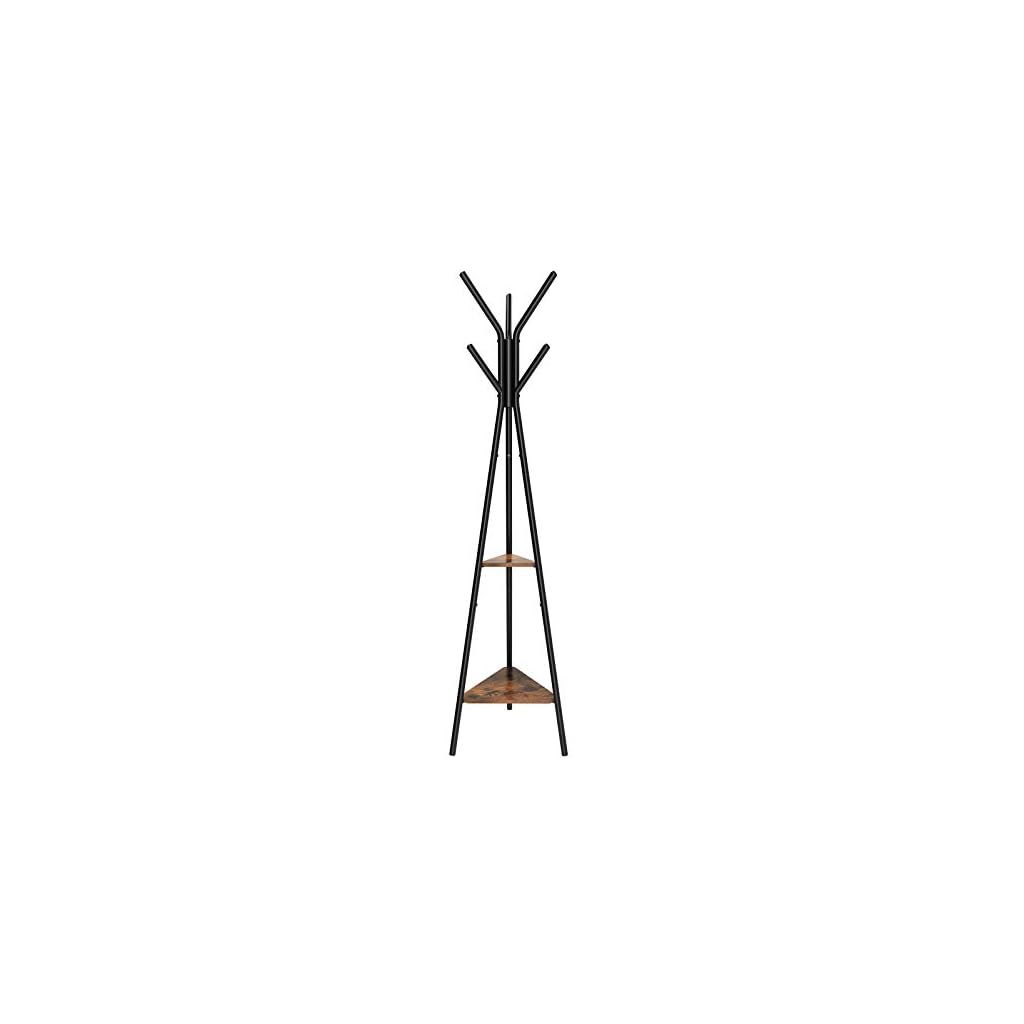 VASAGLE Coat Rack Freestanding Coat Hanger Stand Hall Tree With 2 vasagle-coat-rack-freestanding-coat-hanger-stand-hall-tree-with-2