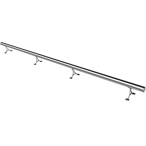 VBENLEM 2''OD Bar Foot Rail Kit 9FT Length Solid Bar Mount Foot Rail ...