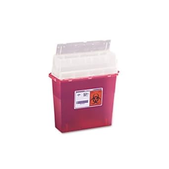 Amazon.com: MEDLINE Sharps Containers, 3 Gallons, Freestanding & Wall ...